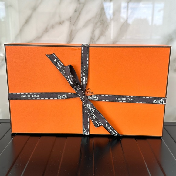 Hermes | Accessories | Hermes Shoe Gift Box With Ribbon | Poshmark